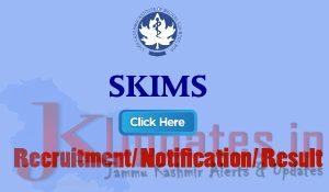 SKIMS Document Verification & Counselling Notice | JKUpdates - Govt ...