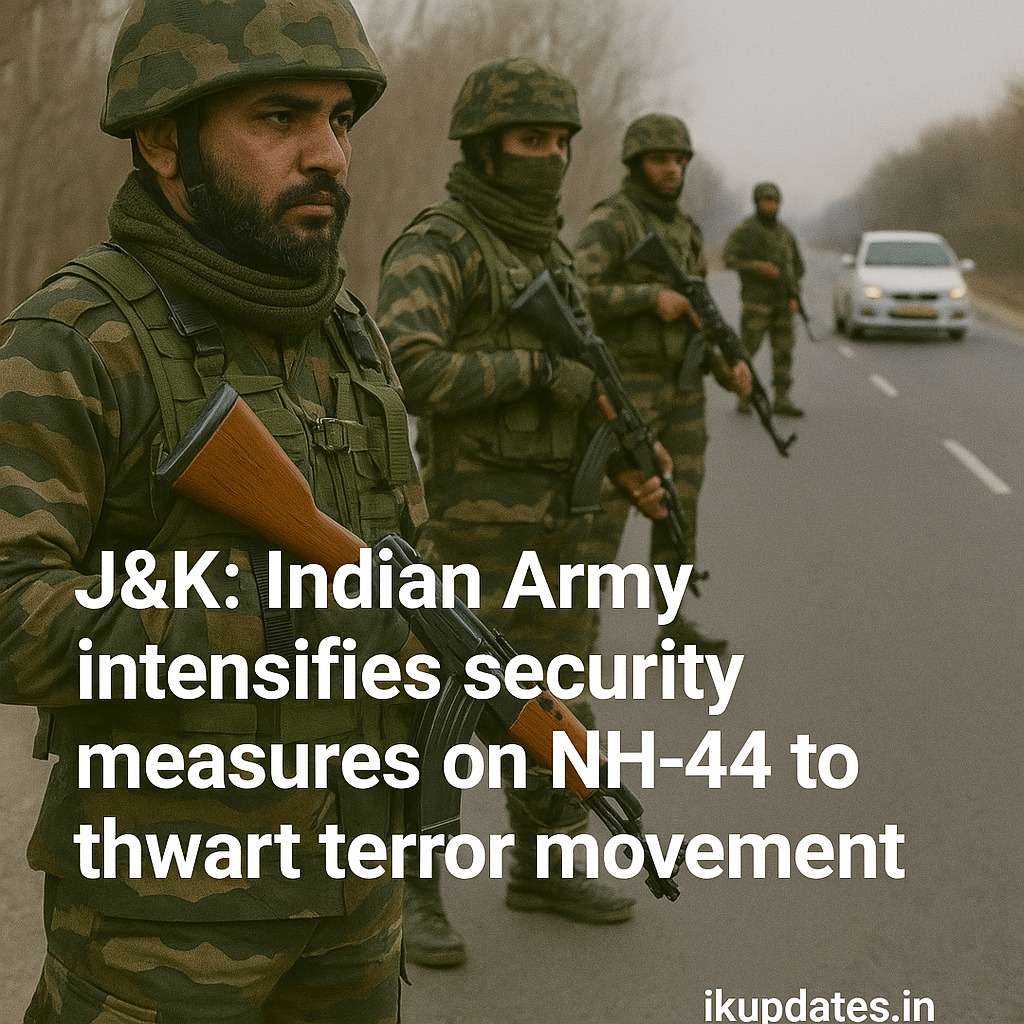 JK News Today: Indian Army intensifies security measures on NH-44 to thwart terror movement ...