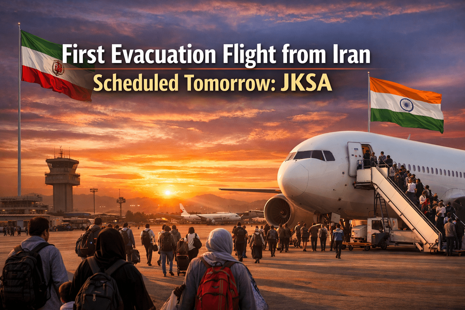 JKSA Confirms First Iran Evacuation Flight as Airspace Reopens ...
