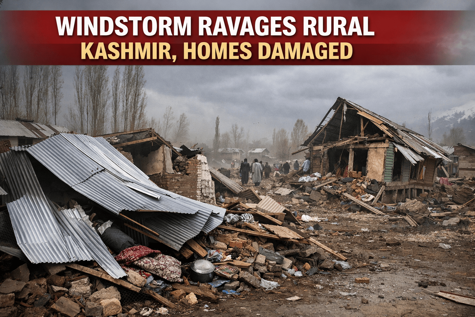 Severe Windstorm Damages Homes Across Kashmir | JKUpdates - Govt ...
