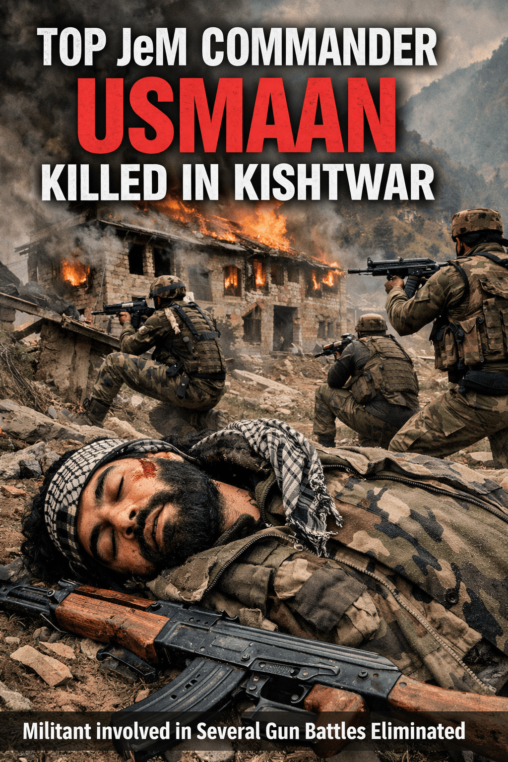 Top JeM commander Usmaan involved in several gun battles killed in ...