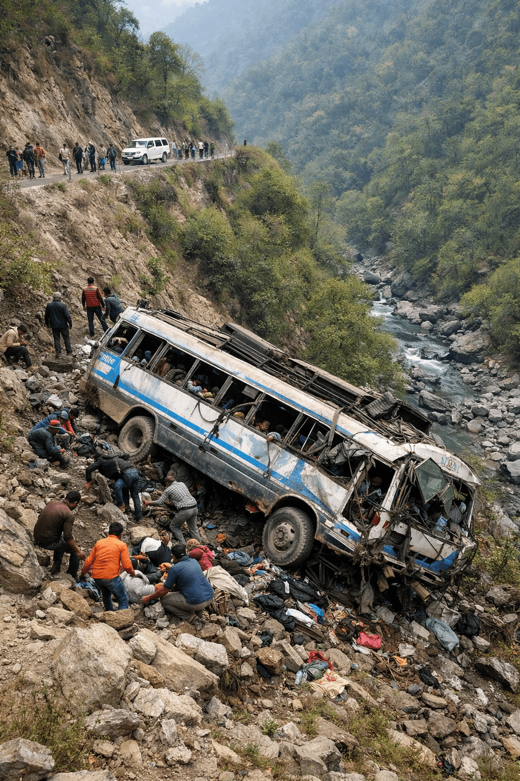 21 killed, several injured as bus falls into gorge in Udhampur ...