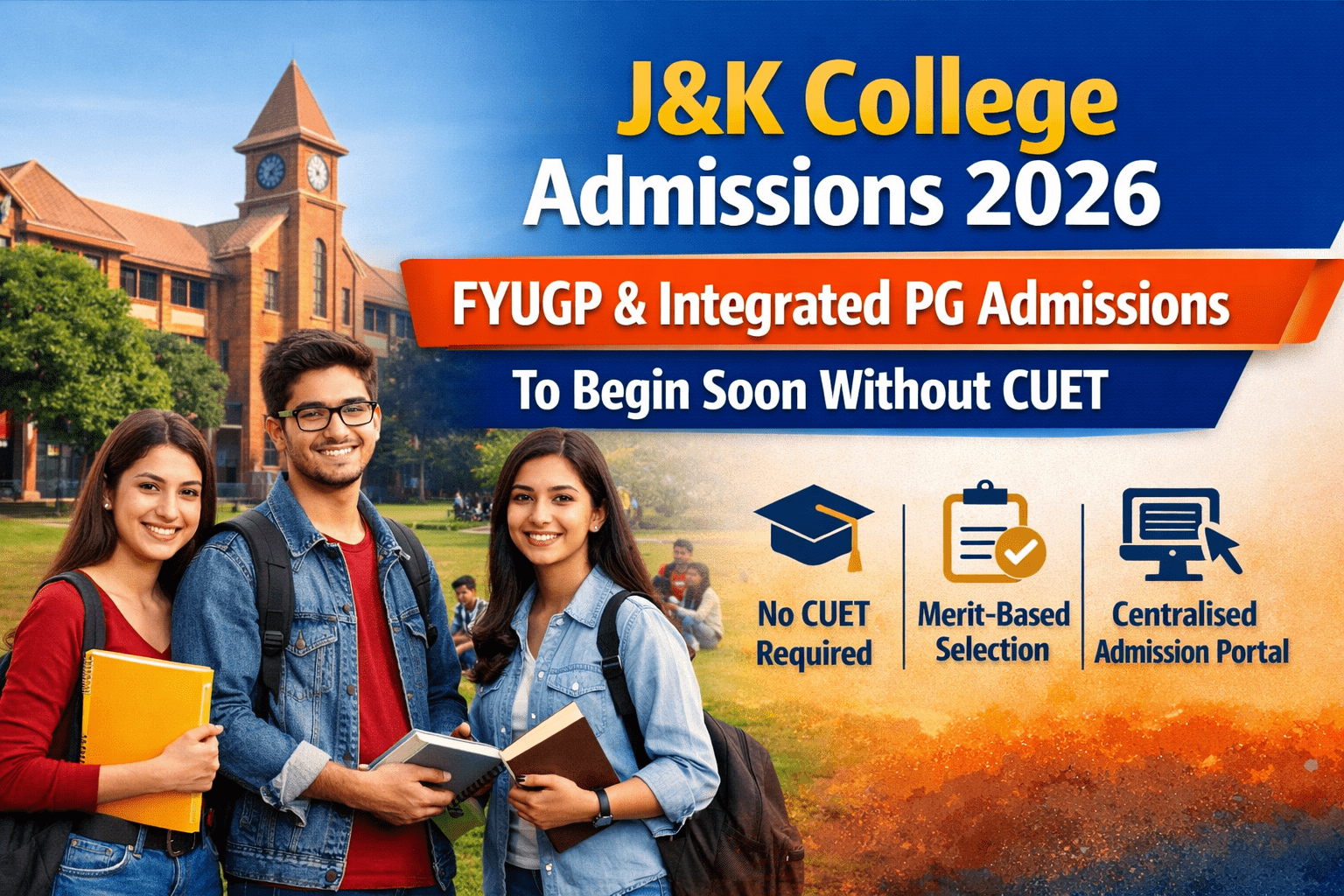J&K College Admissions 2026: FYUGP & Integrated PG Admissions to Begin ...